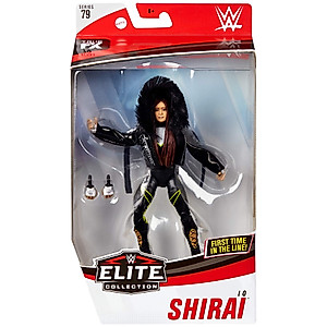 WWE Lo Shira Elite Series #79 Deluxe Action Figure with Realistic Facial Detailing, Iconic Ring Gear & Accessories