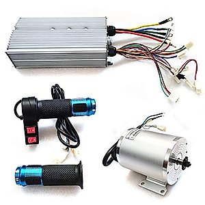 RibasuBB 3000W Electric Brushless DC Motor Kit, 72V 6600RPM 24 Mosfet BLDC Brushless Motor Kit with 80A Brushless Controller for Go Karts E-Bike Electric Throttle Motorcycle Scooter
