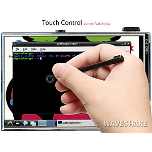 waveshare 3.5 inch Resistive Touch Screen IPS LCD 480x320 Hardware Resolution XPT2046 Controller for Any Revision of Raspberry Pi (4B/3B+/3B/2B/A+/B+)