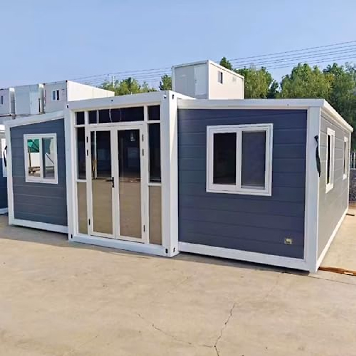 2 Bedroom Portable Living home 20ft Expandable Container House Heavy-Duty Portable Container Home