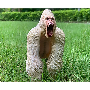 Higherbros Gorilla King Kong Toys Action Figure Rampage Gorilla Fight Mode Gorilla Ape Solid Wild Animal Figurines for Role Playing Story Telling Toy