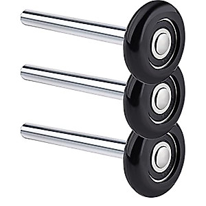 EWONICE 10 Pack Nylon Garage Door Roller, 4" Stems / 2" Inch Ultra-Quiet Rollers, 6200RS Double Seals Precision Bearings, Durable and High Load (Black)