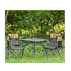 Outdoor Table and Chair Set 5-Piece Outdoor Camping Table and Chair Set, Outdoor Picnic Table and Chair, Folding Table and Chair Set