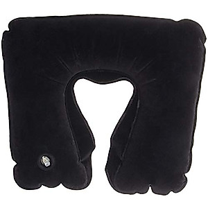 Pyle Portable and Comfortable Travel Music Pillow - Neck Support w/ Rechargeable Battery Dual Speaker Bluetooth Connectivity and Remote Control for Wireless Streaming at Home Office Traveling - PITS18