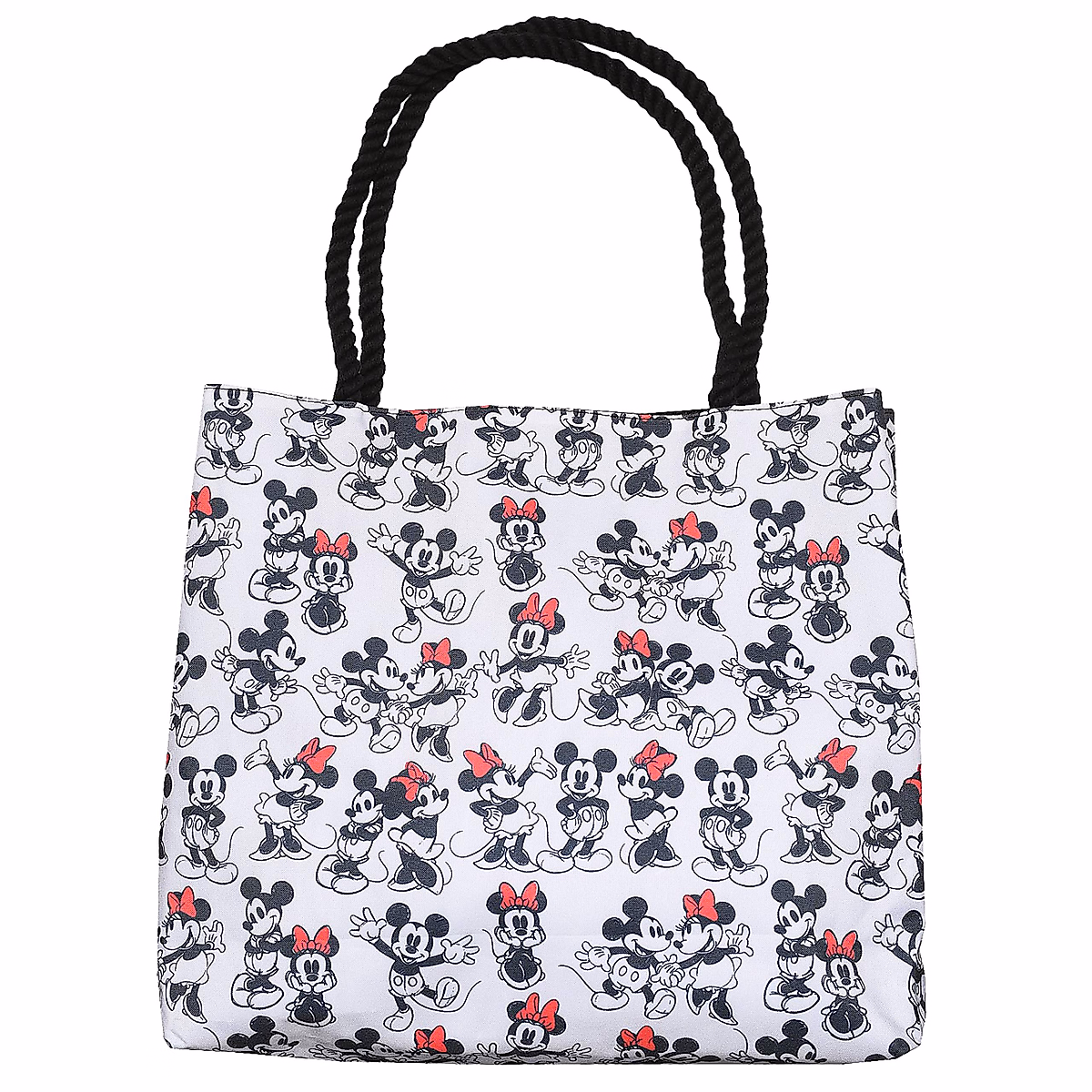 Disney Tote Travel Bag Mickey and Minnie Mouse Print (Mickey and Minnie)