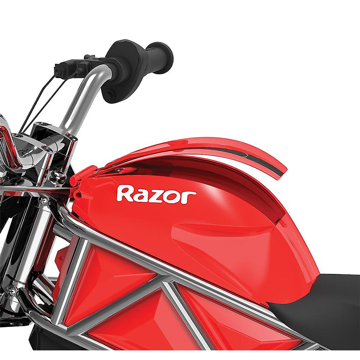 Razor RSF350 Electric Bike with Pneumatic Tires, Chain Driven Motor, and Hidden Compartment Supports 140 Pounds and Speeds of 14 Miles per Hour, Red