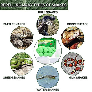 20Pcs Snake Away Repellent, Snake Repellent Balls for Outdoors Indoor Snakes Rats and Other Pests, for Yard Lawn Garden Camping Fishing, Pest Insect Control
