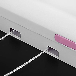 Hyuduo Retractable Clothesline, Telescopic Clothes Drying Rope Hanger for Indoor Outdoor Laundry Drying, Max Load 17lb(Four Ropes),Coat Hook