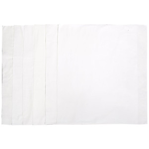 Kushies 6 Pack Washable Flat Diapers, White