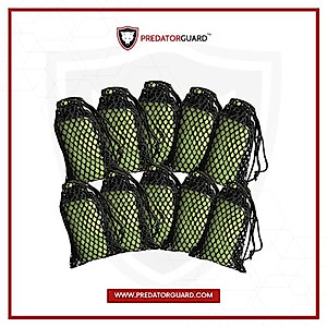 Predator Guard Rabbit Repellent Outdoor Plants Pouches - Stop Rabbits, Deer, and Rodents from Eating Plants Gardens and Vegetables - 10 Pack Lasts 12 Months - All Natural Ingredients