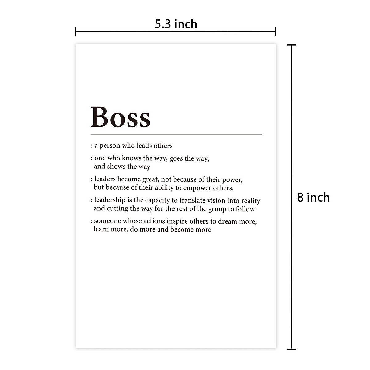 Ulbeelol Boss Definition Card, Funny Boss Day Card, Boss Birthday Card, Appreciation Card for Boss, Boss Thank You Card, Boss Card