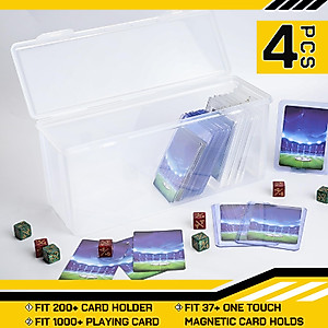 Acrylic Card Holder Screw Trading Card Protector 35 PT Clear Card Protectors for Baseball Football Sports Card Game Card Storage and Display (15 Pieces)