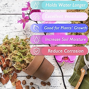 Halatool 3.3LBS Natural Sphagnum Moss for Plants 60 QT Premium Peat Moss Dried Long Fiber Orchid Moss for Orchid Repotting Carnivorous Succulents Garden Flowers Crafts Terrarium and Reptiles