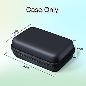Nelko Genuine Case Compatible P21 Label Maker, Compatible with Most Mini Label Printers, Holder for Labeler Makers Printer & Labeling Tapes, Box with Mesh Pocket for Batteries Accessories (Case Only)