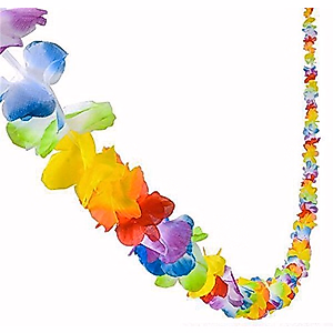 GIFTEXPRESS 36 feet Jumbo Plastic Flower Lei Garland/ Hawaiian Floral Border/ Luau Party Flower Garland/Hawaiian Party Garland/Luau Party Decoration