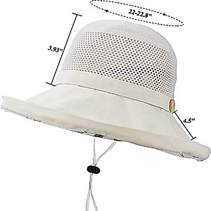 Women-Mesh-Sun-Hats-Bucket-Hat - Summer-Beach-Hat Fishing-Hat-Outdoor-UV-Protection Foldable-Travel-Hiking-Cap Beige