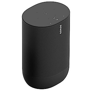 Sonos Move - Battery-Powered Smart Wi-Fi and Bluetooth Speaker with Alexa Built-in - Black (2-Pack)