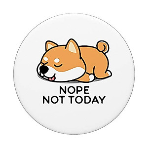 Shiba Inu Dog Puppy Animal Lover White Background PopSockets PopGrip: Swappable Grip for Phones & Tablets