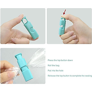 Bread Bag Seal Clip Squeeze and Lock Bread Bag Clips for Food Storage, Reusable Easy Squeeze & Lock for Snack Food Bread Bag, Plastic Bag Clip Strong Moistures-Proof Fresh-Keeping Sealing Clip