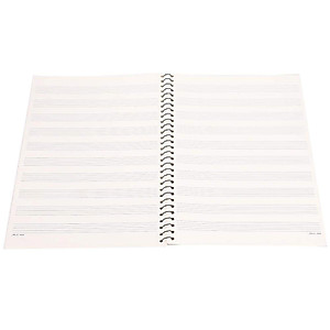 Notebook Practical for Writing Music Score(Black Piano Pattern)