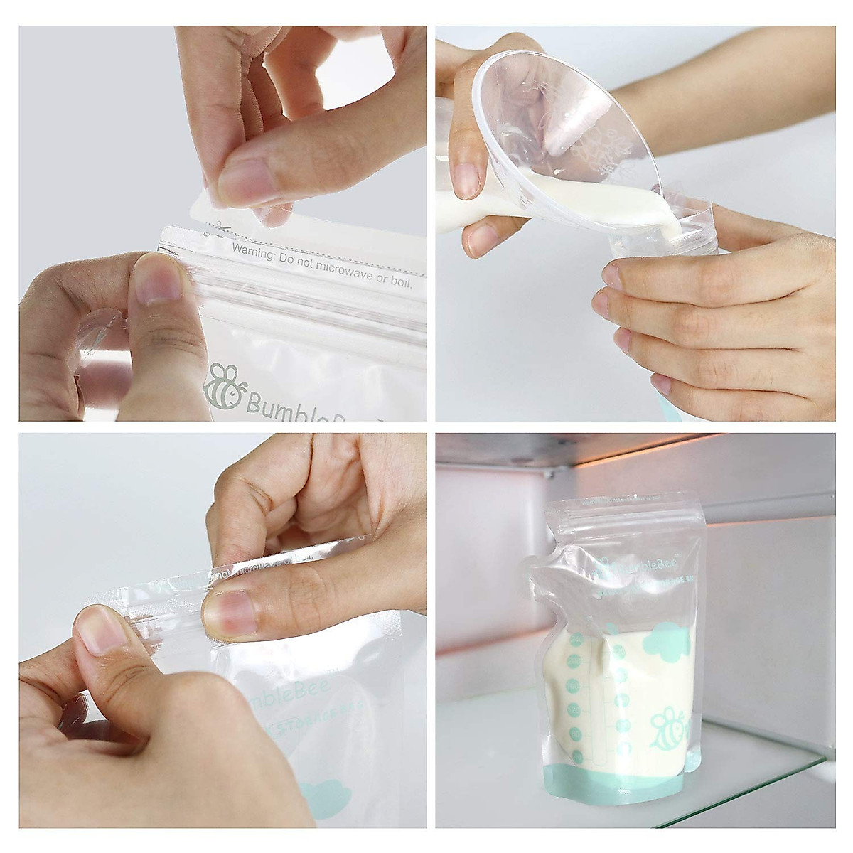 BumbleBee Breast Milk Storage Bags 100 Count