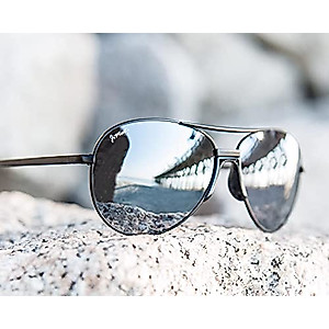 JiMarti P16 - No Tangle - Polarized Aviator Sunglasses Gunmetal/Smoke
