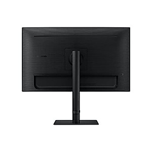 SAMSUNG S61B Series 27-Inch QHD (2560x1440) Computer Monitor, 75Hz, HDMI, IPS Panel, DisplayPort, FreeSync, Height Adjustable Stand (LS27B610EQNXZA), Black