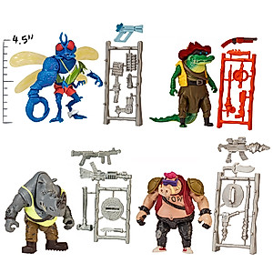Teenage Mutant Ninja Turtles: Mutant Mayhem Basic Figure Mutant 4-Pack Bundle by Playmates Toys