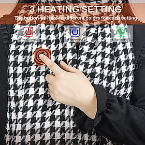 EN'DA professional Heated Scarf for Women Upgraded with 5V 5000mAh Rechargeable Battery Shawl Electric Heated Neck Pad for Winter