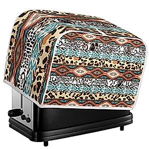 Doojoayie World Map Stars 2 Slice Toaster Cover Bread Toaster Oven Dustproof Cover Small Appliance Cover Dust Protection & Waterproof