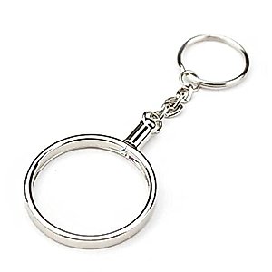 Brybelly Chrome Plated Poker Chip Holder Key Chain