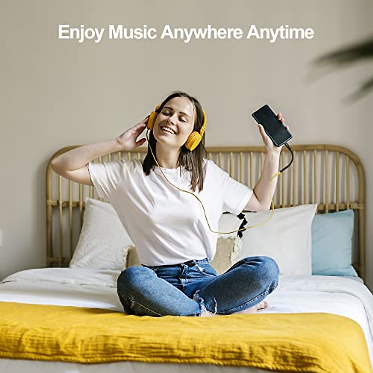 KOOPAO USB C to 3.5mm Headphone Jack, Audio Aux Cord 3.5mm Headphone Adapter for sam-Sung S23,S23+,S22,S22 Ultra iPad Pro 2018/2020/2021/iPad Air 5th Ipad d 9th Black