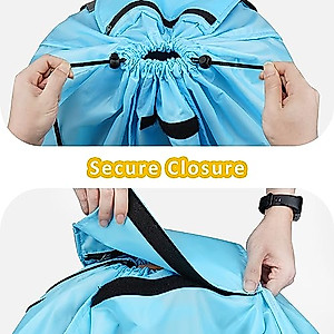 YOREPEK Car Seat Travel Bag Backpack, Universal Car Seat Bags for Air Travel Fits Convertible,Booster,Infant Carseat, Carseat Travel Cover, Gate Check Bag for Car Seats,Blue