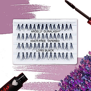Ardell False Eyelashes Double Up Individuals Knot-Free Long Black 4 Pack