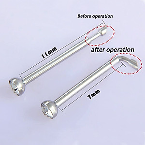 Nose Piercing Gun Self Nose Piercing Kit Stainless Steel Body Jewelry Tools with Nose Stud for Cartilage Helix Piercing Gun(J Ball,Rose Gold)