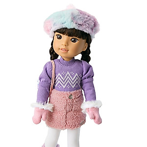 American Girl 14.5-inch Gwynn Doll Accessories with Beret and Backpack, For Ages 4+