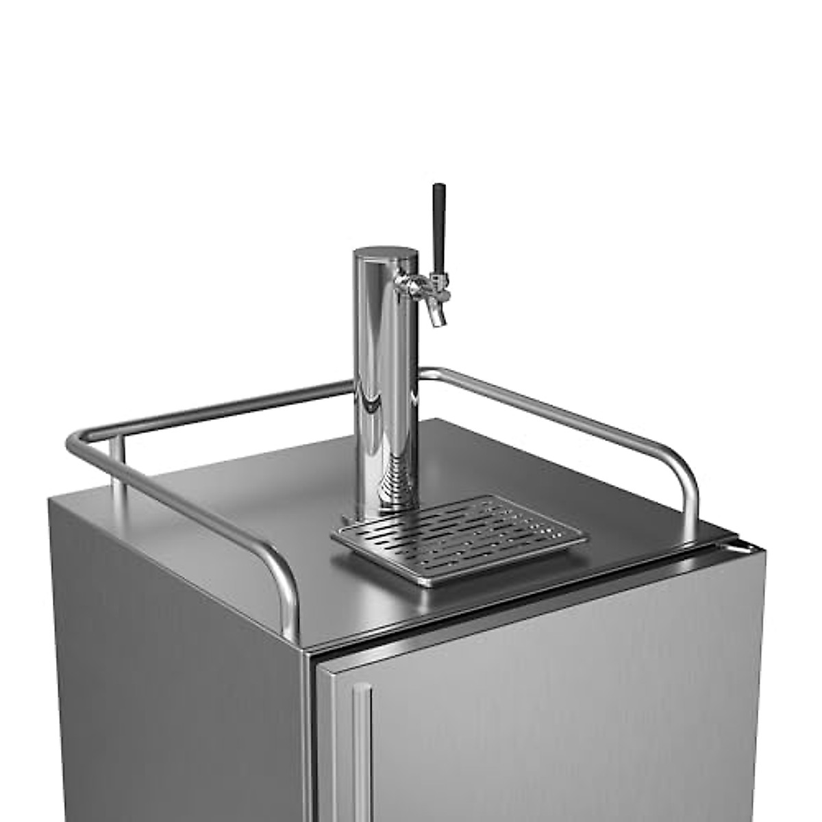 EdgeStar KC7000SSOD Full Size Tower Cooled Built-In Outdoor Kegerator - Stainless Steel