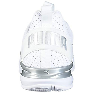 PUMA Mens Axelion Cross Trainer, PERF PUMA Mens White-PUMA Mens Silver, 9.5