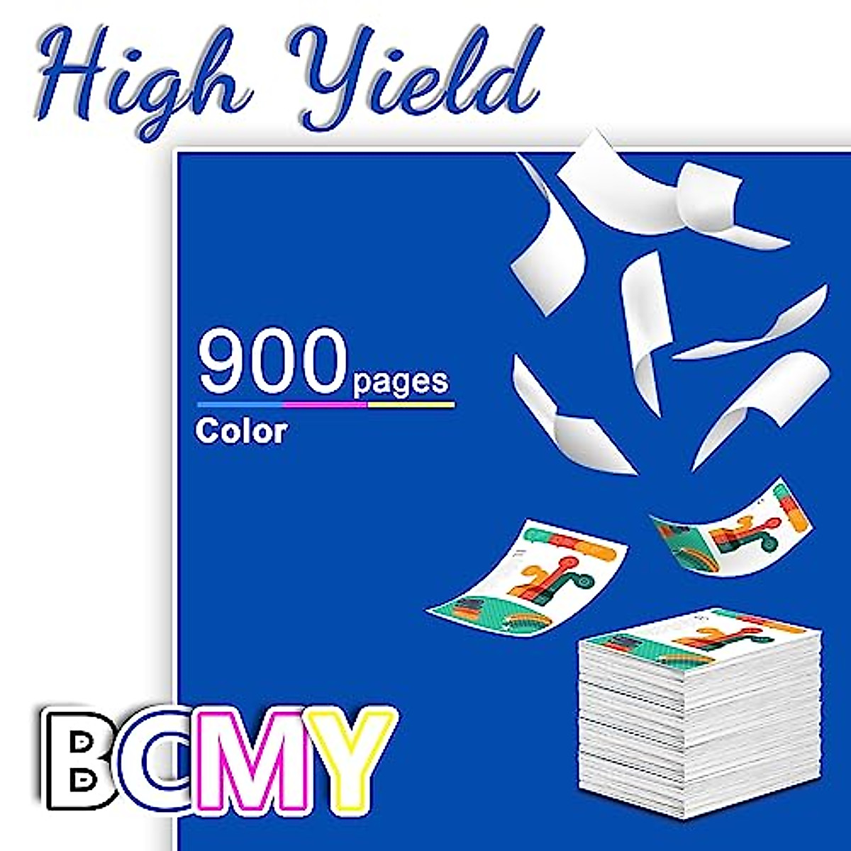 Jagute 1200XL Color Ink Cartridges Combo Pack Replacement for Canon PGI-1200XL PGI-1200 XL 1200XL Work with Maxify MB2050 MB2320 MB2020 MB2720 MB2120 MB2350 Printers (2Cyan/2Magenta/2Yellow, 6-Pack)