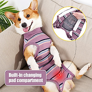 Coppthinktu Dog Recovery Suit Dog Surgery Recovery Suit Female, Dog Onesies Dog Surgical Recovery Suit for Small Medium Large Dogs, Pet Recovery Shirt Post Spay Abdominal Wounds (XX-Large)
