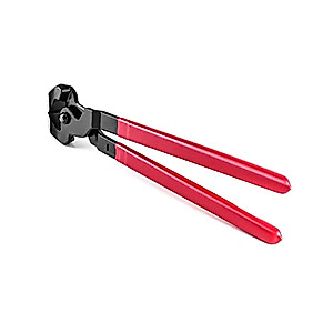 QWORK Hoof Nipper, 14" Heavy Duty Farrier Nippers with Plastic Grip, 1 Pack