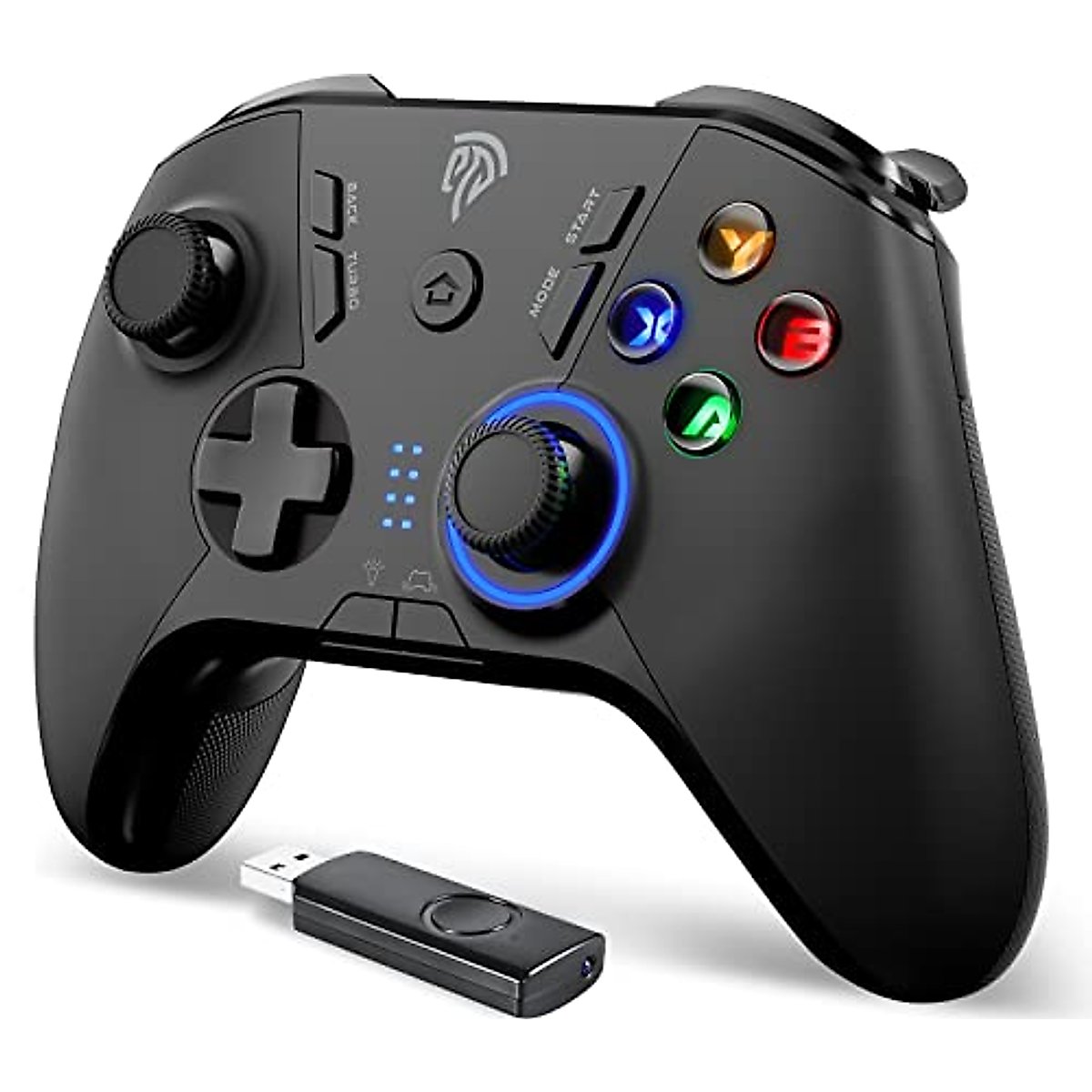 EasySMX Wireless Gaming Controller for Windows PC/Steam Deck/PS3/Android TV BOX, Dual Vibrate Plug and Play Gamepad Joystick with 4 Customized Keys, Battery Up to 14 Hours, Work for Nintendo Switch