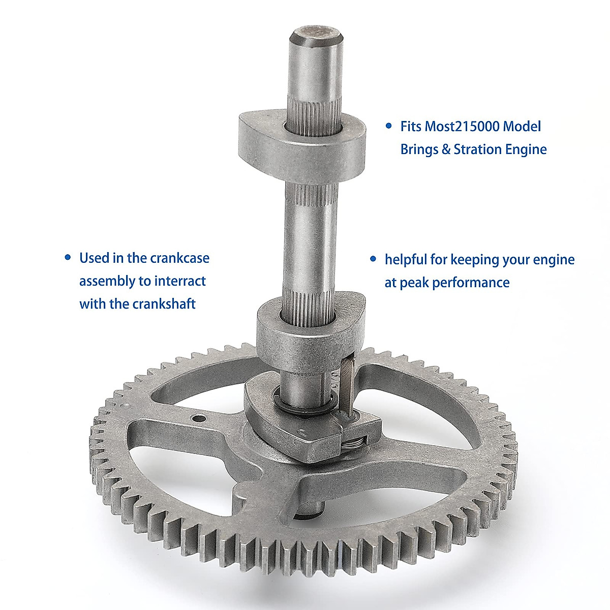 Camshaft 84005207 for B&S 793880 793583 792681 791942 795102 Camshaft kit, Cam Replacement Kit with 795387 Oil Seal Ring and 697110 Crankcase Gasket