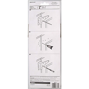 Hardware Essentials 851829 Heavy Duty T-Hinges Galvanized 8"