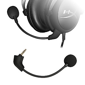 Ninge Black Replacement Mic-3.5mm Game Microphone Boom for Cloud 2 for CloudX I&II Core Cloud Sliver Gaming Headset Use with TIK tok