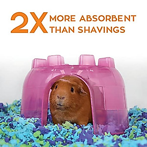 carefresh 99% Dust-Free Sea Glass Natural Paper Small Pet Bedding with Odor Control, 50 L