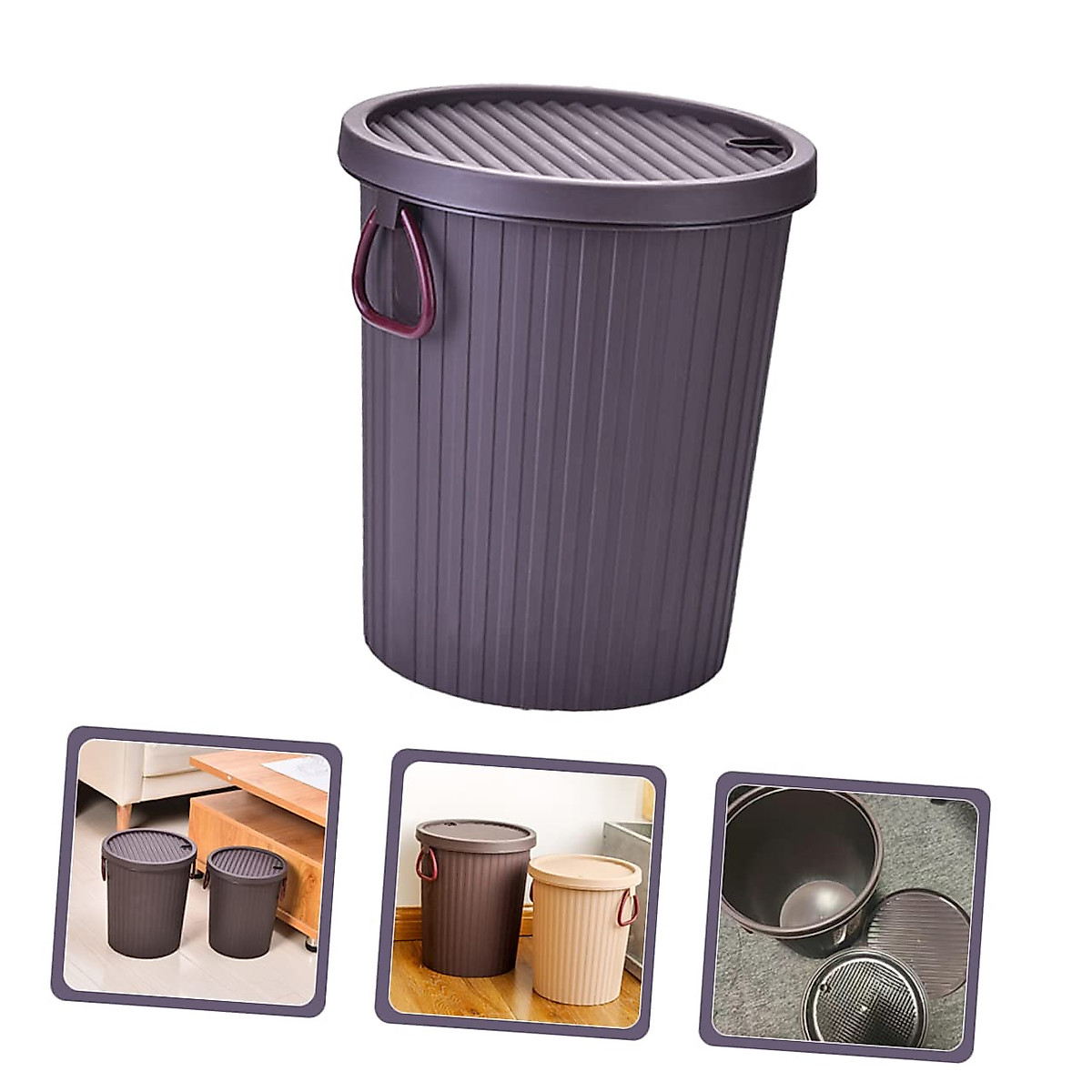 WOONEKY Tea Dregs Drainage Bucket Bins with Lids Waste Basket for Office Desk Garbage Can Tea Dregs Trash Bin Tea Dregs Bucket Rubbish Container Tea Ceremony Tea Bucket Trash Can Waste Bin