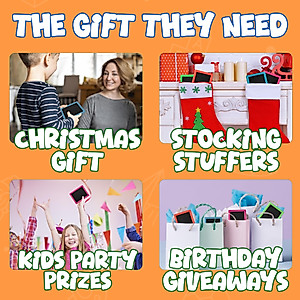 Mini Chalkboard For Kids - (Pack of 24) Goodie Bags Stuffers For Kids Mini kids chalkboard Each with 2 Chalk Sticks, and 1 Eraser for Boys and Girls Birthday Party Favors birthday goodie bags for kids