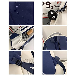 Kawaii Backpack Aesthetic Backpack Backpacks with Cute Pendant, Adorable Shoulder Bag (Red White)