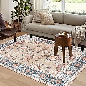 Boho Geometric Modern Area Rug for Bedroom, 9x12ft Memory Foam Indoor Carpet, Fluffy Rug for Living Room Bedside Room Decor - Silk Velvet